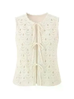 MC2 SAINT BARTH Crochet-knit Vest