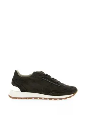 Brunello Cucinelli Monili Suede Sneakers - Brown