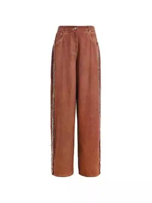 Essentiel Antwerp Rhinestone Embellished Jeans - Brown