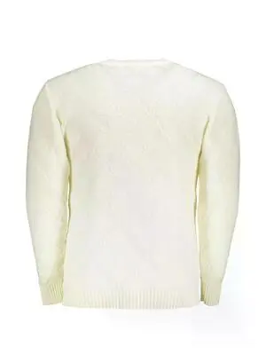 U.S. Grand Diamond-pattern Knit Crew Neck Sweater