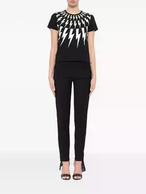 Neil Barrett Lightning Bolt T-shirt - Black