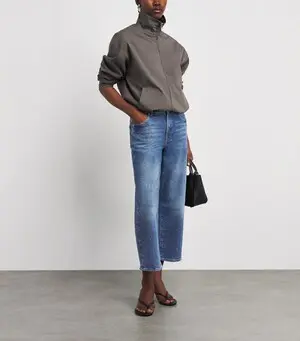 7 For All Mankind Embellished Stovepipe Jeans