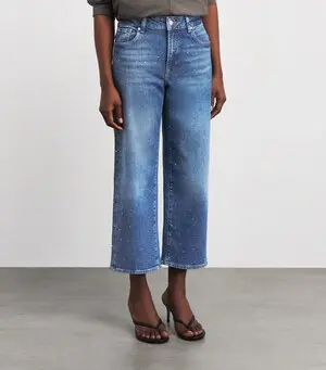 7 For All Mankind Embellished Stovepipe Jeans