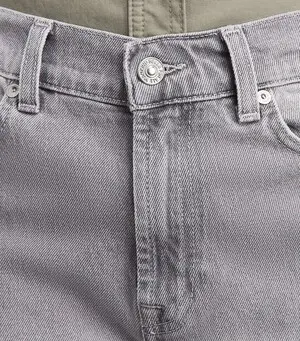 7 For All Mankind Lotta High-rise Wide-leg Jeans - Grey