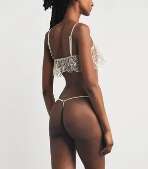 Kiki De Montparnasse Lace Calla Lily Bandeau Bra