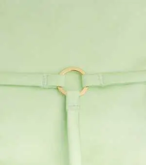 Kiki De Montparnasse Stretch-silk Tous Les Jours Thong - Green