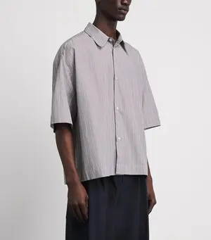 Studio Nicholson Cotton Stripe Sanko Shirt - Grey