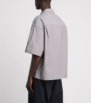 Studio Nicholson Cotton Stripe Sanko Shirt - Grey