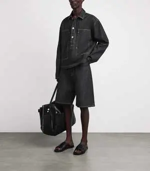 Studio Nicholson Wide-leg Denim Shorts