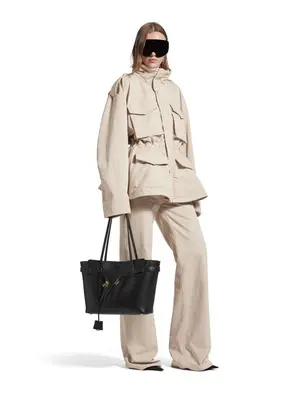 Balenciaga Light Hourglass Parka - Beige