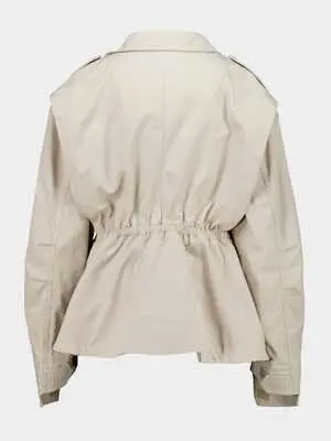 Balenciaga Light Hourglass Parka - Beige