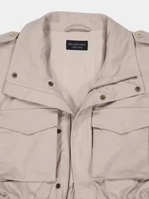 Balenciaga Light Hourglass Parka - Beige