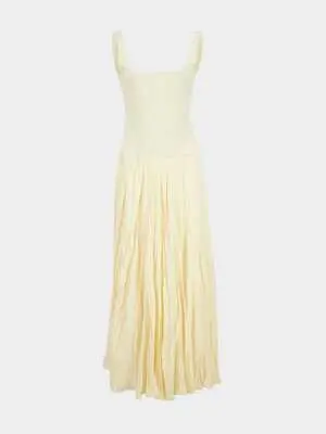 Johanna Ortiz Ecru Mariner Rib Maxi Dress - Beige