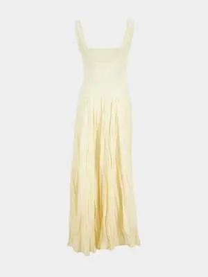 Johanna Ortiz Ecru Mariner Rib Maxi Dress - Beige