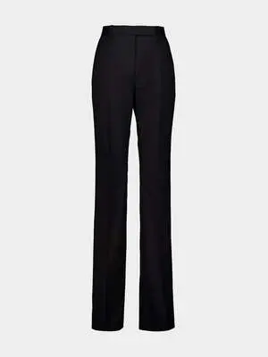 TOM FORD Wool Silk Blend Tailored Straight Trousers
