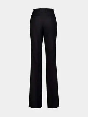 TOM FORD Wool Silk Blend Tailored Straight Trousers
