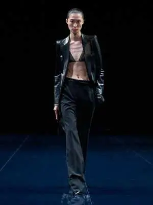 TOM FORD Wool Silk Blend Tailored Straight Trousers