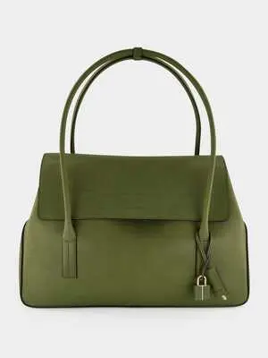 TOM FORD Tom Ford Natural Calfskin Leather Shoulder Bag Green