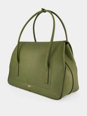 TOM FORD Natural Calfskin Leather Shoulder Bag - Green