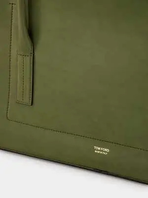 TOM FORD Natural Calfskin Leather Shoulder Bag - Green