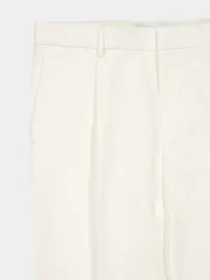 FERRAGAMO Tailored Cotton Cashmere Twill Trousers