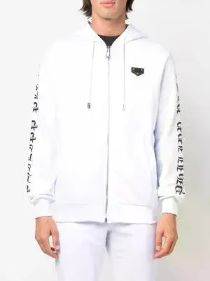 Philipp Plein Skull Print Hoodie Sweatjacket