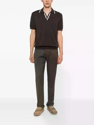 PAOLO PECORA V-neck Trimmed T-shirt