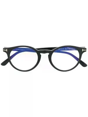 TOM FORD Round Frame Glasses - Black