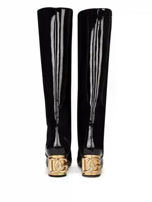 Dolce & Gabbana High-shine Knee-length Boots