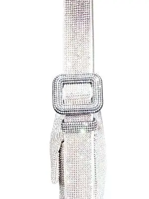 Benedetta Bruzziches Crystal Embellished Shoulder Bag - Silver