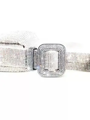 Benedetta Bruzziches Crystal Embellished Shoulder Bag - Silver