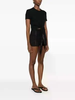 Nanushka Mariel Ruched-front Crop Top