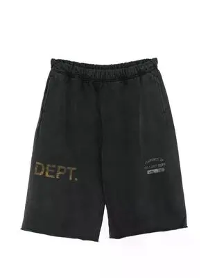 GALLERY DEPT. Logo-print Raw-edge Shorts