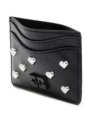 GANNI Bou Heart-stud Cardholder