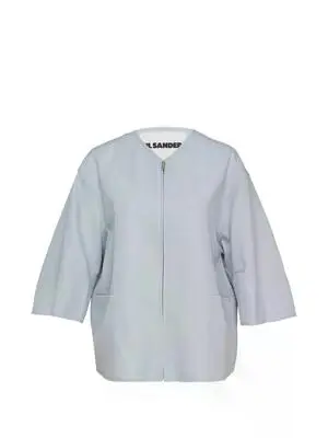 JIL SANDER Zip-up Gabardine Jacket