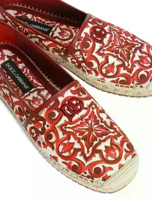 Dolce & Gabbana Majolica-print Canvas Espadrilles
