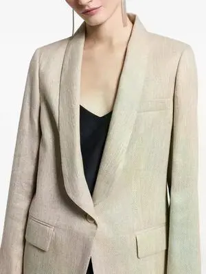 Peserico Herringbone Shawl Lapel Jacket