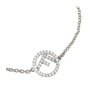 Fendi Palladium-colored 'f Is Logo Bracelet