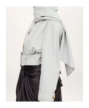 Chloé Belted Jacket With Detachable Scarf
