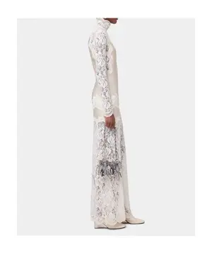 Rabanne Laced Jersey Long Dress
