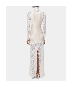 Rabanne Laced Jersey Long Dress
