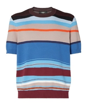 Fendi Venetian Stripe Knit T-shirt - Multicolour