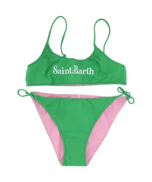 MC2 SAINT BARTH Tube Top And Briefs Swimsuit - Green