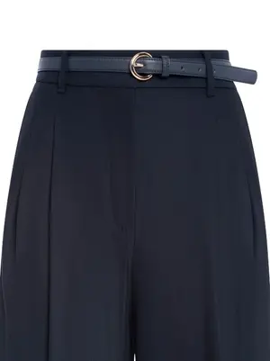 Max Mara Entrata Belted Pleated Trousers