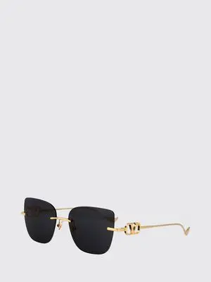 Valentino Garavani Valentino Garavani Metal Cat Eye Sunglasses Grey