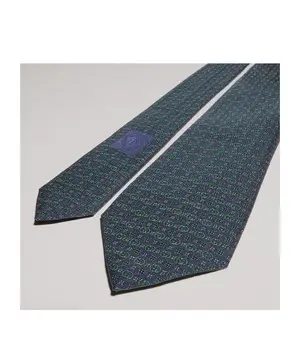 Gucci Interlocking G Silk Jacquard Tie - Blue