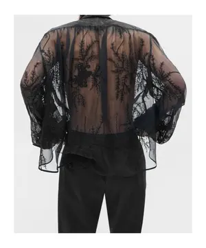 ANN DEMEULEMEESTER Thorald Cropped Serafino Top