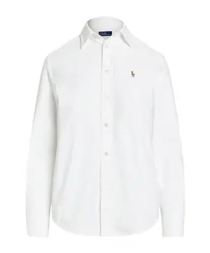 Polo Ralph Lauren Classic Fit Oxford Shirt With Embroidered Pony - White
