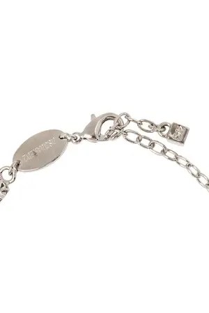 Dsquared2 Crystal-embellished Logo Charm Bracelet
