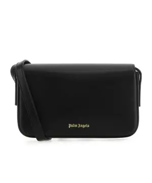 Palm Angels Palm Tree Plaque Foldover Top Crossbody Bag